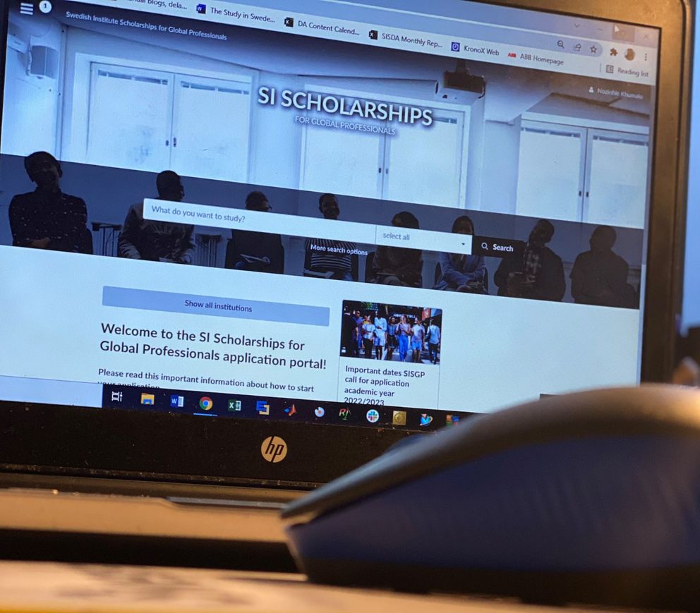 The New SI Scholarship Application Portal - Study in Sweden